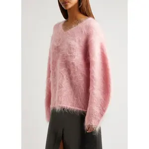 By Malene Birger Hamie Brushed Mohair-Blend Jumper In Light Pink